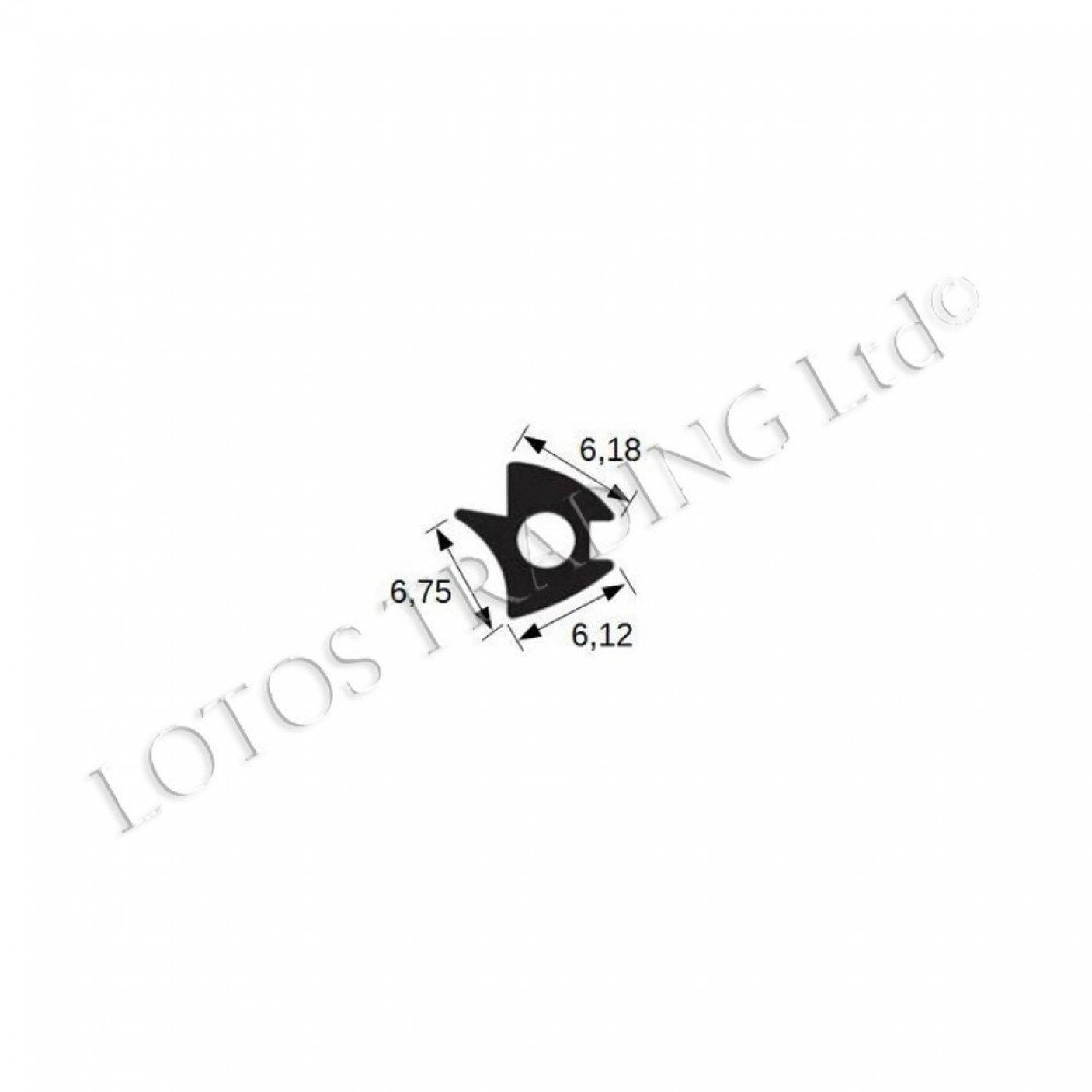 MDF profile seal to glass 4mm. 33L.011.04 - PVC and MDF Mouldings