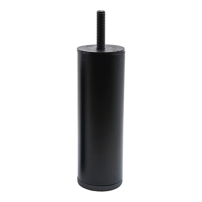 IVENTO Cylindrical metal furniture leg Ø40 mm, M8*L30 – black ma