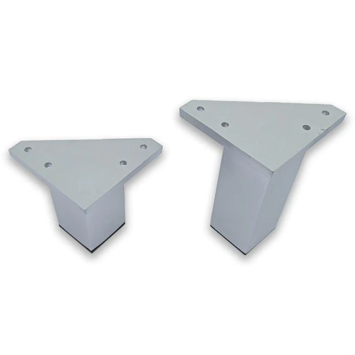IVENTO Plastic leg 38x38mm, matt chrome 12L.103.06-10 - 12. Plast