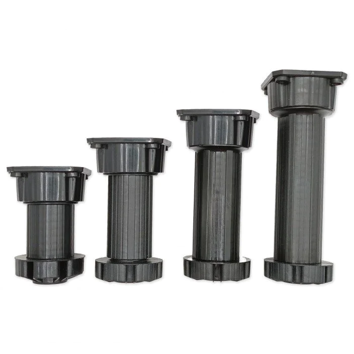IVENTO PVC Adjustable cabinet legs black 12L.203.08-15 - Plastic