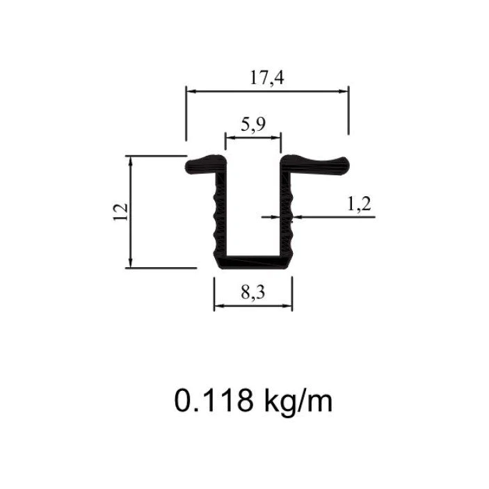IVENTO Sliding Door Mechanism Set with Bottom Guide (Interior Doo