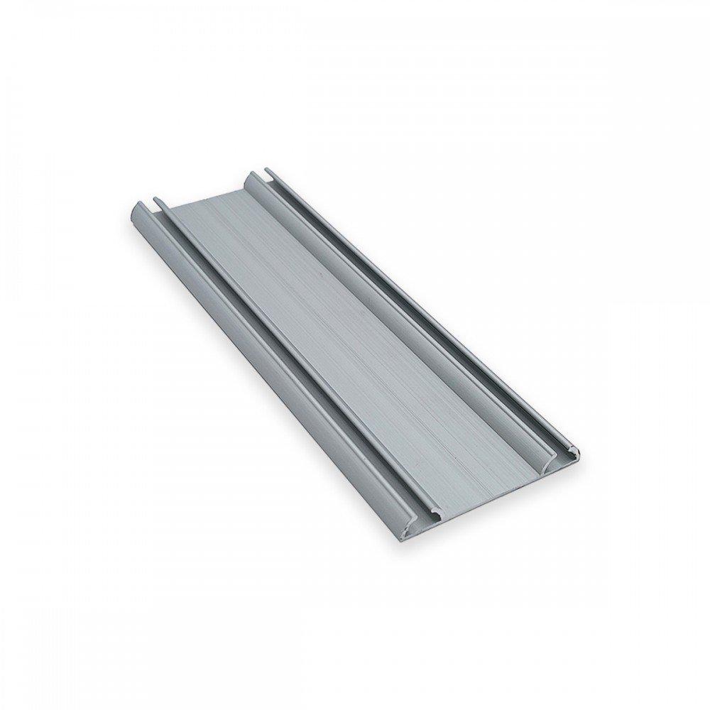IVENTO - Lower Double Rail for Sliding Door Mechanisms, Chrome 22