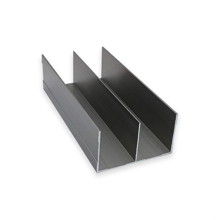 Sliding door mechanism kit with bottom guide suitable for glass a