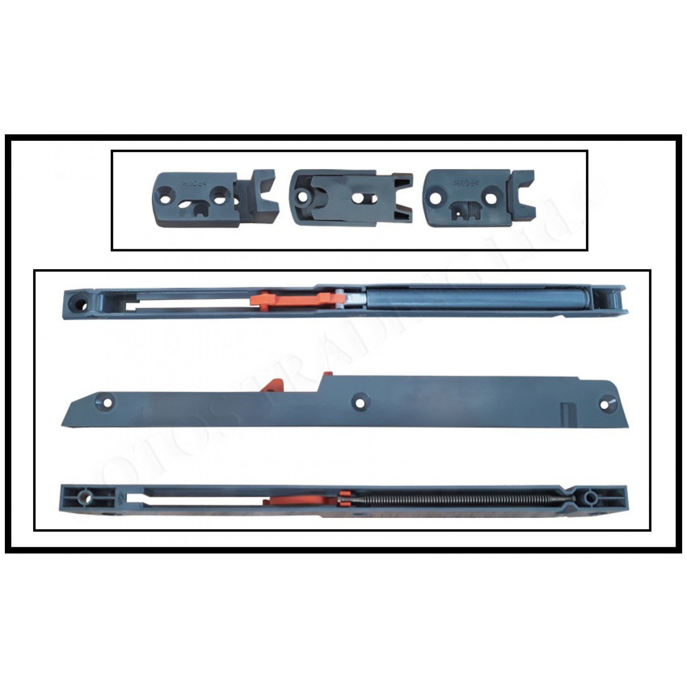 Soft-close mechanism INDAUX 06L.105.01 - Drawer slides Lotos Trad