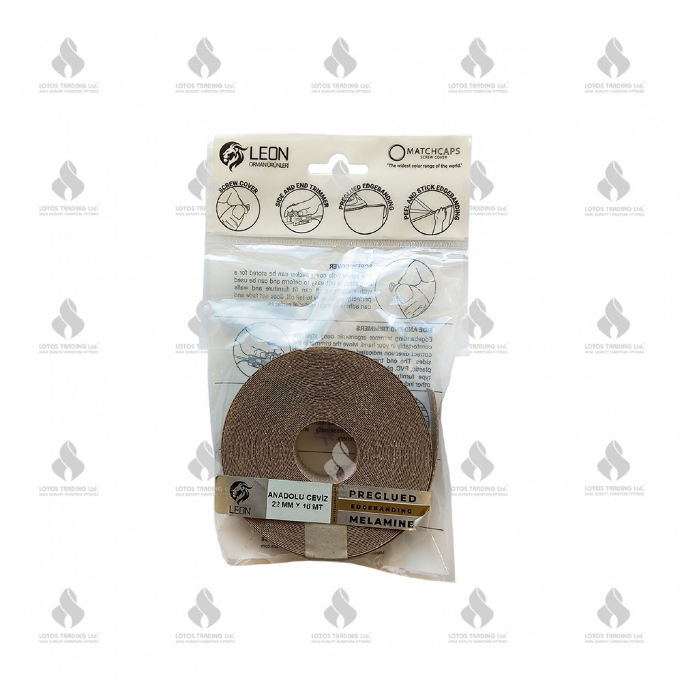 Melamine edging 22mm - KASTAMONU Oak Massima Dark 17.A553.22 - Ed