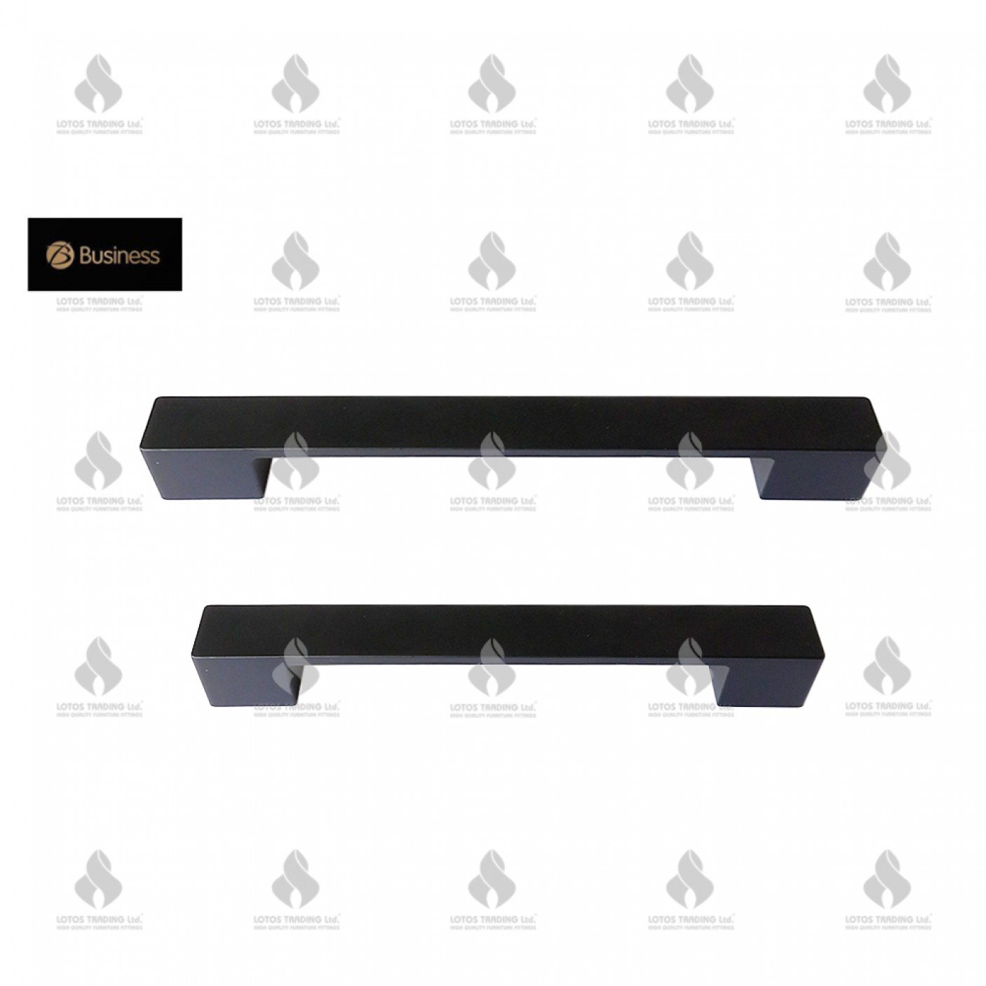 Metal luxury handle 3466, black 13.3466...16 - Furniture handles
