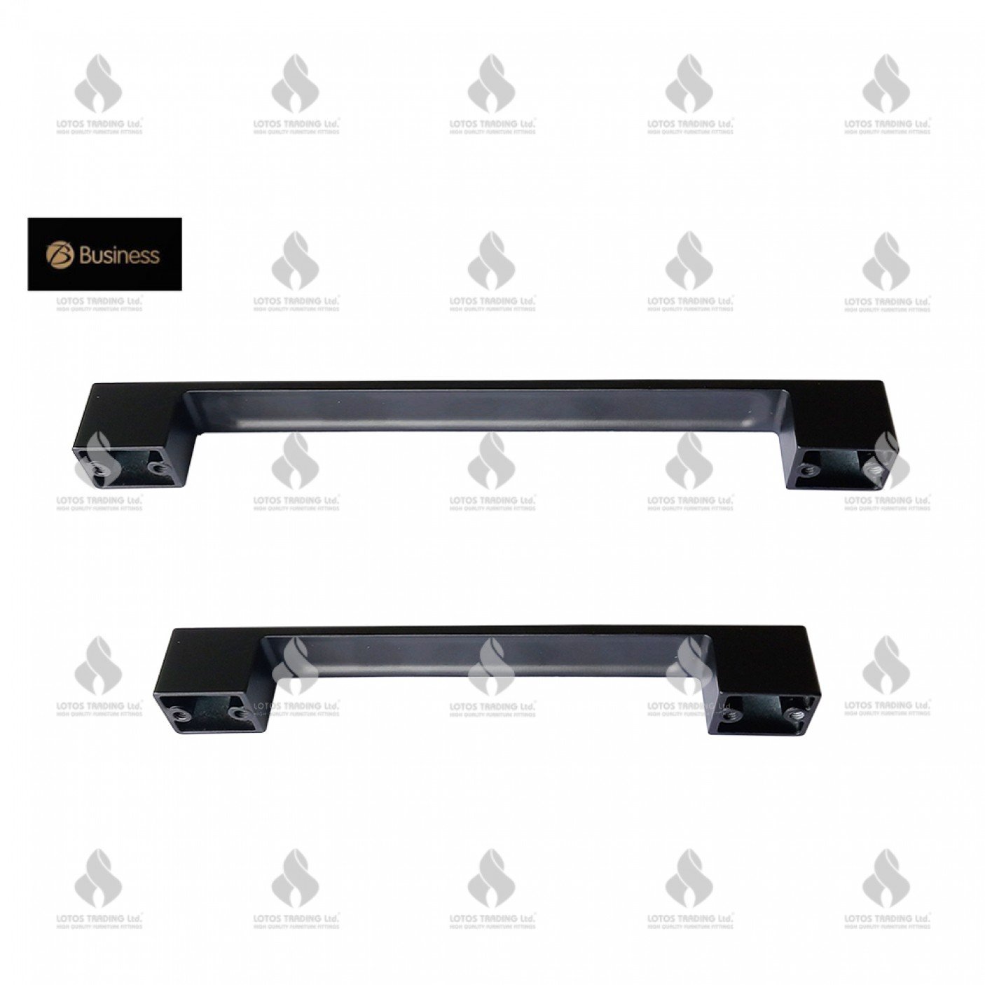Metal luxury handle 3466, black 13.3466...16 - Furniture handles