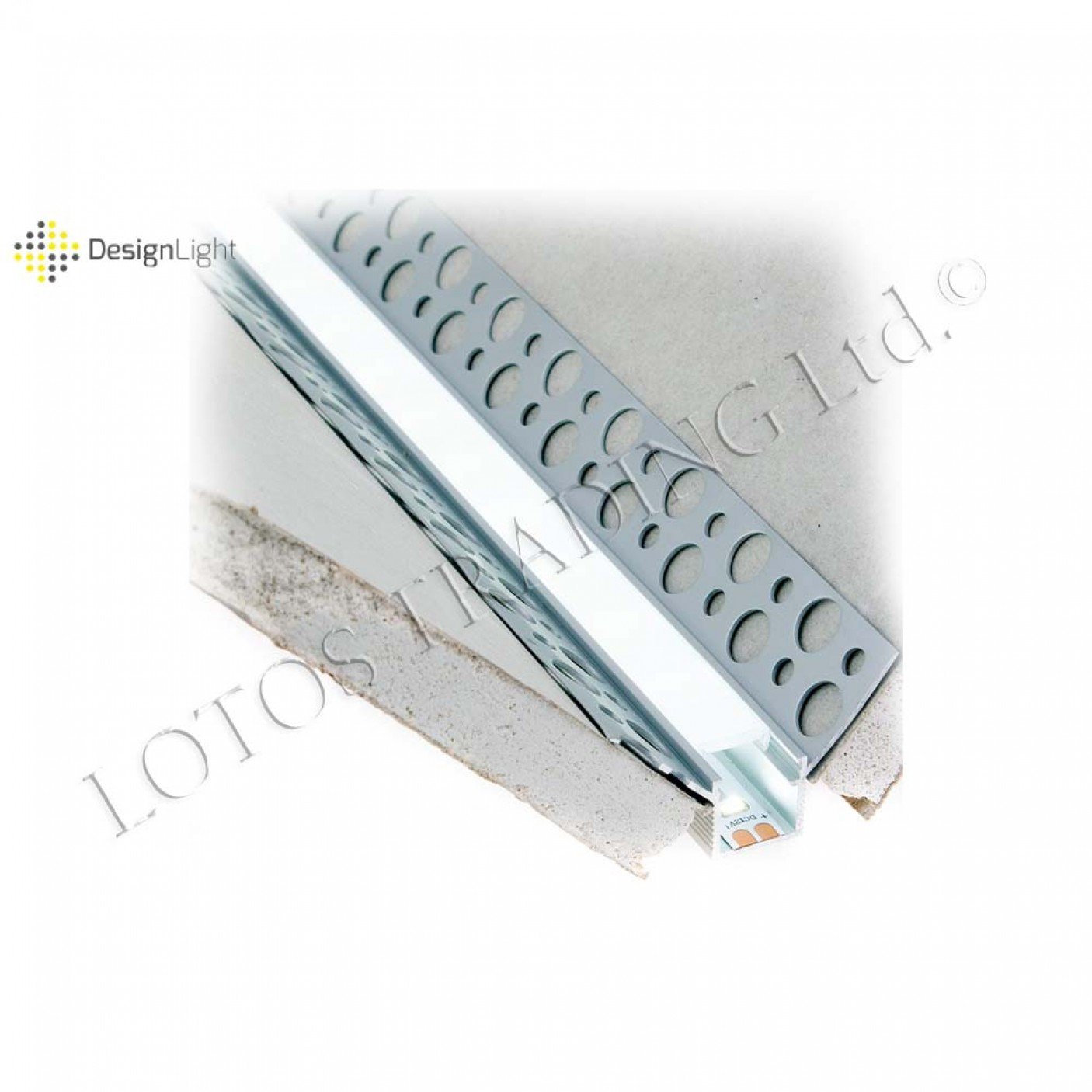 Aluminum profile for LED strip DEOLINE W - internal angle 31L.291