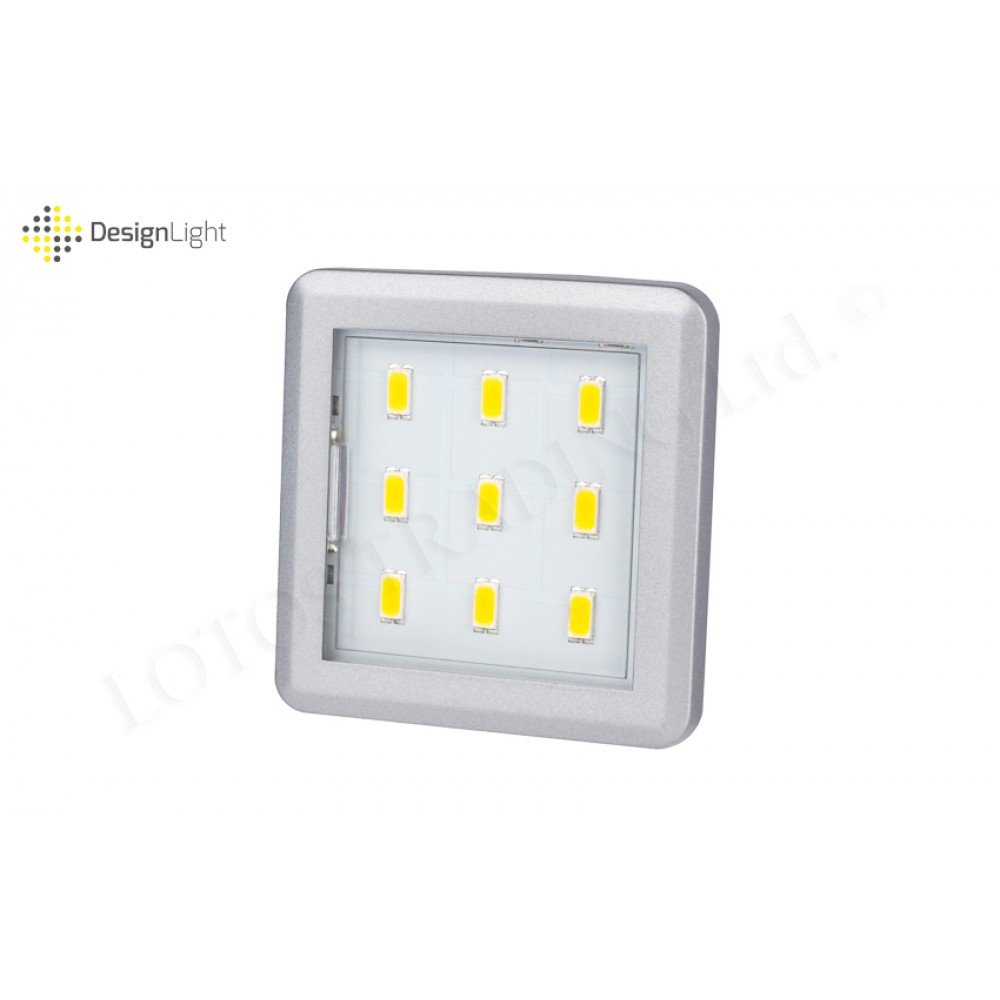 SQUARE 3 under cabinet LED luminaire 2,5W - 9 diodes 31L.301.21