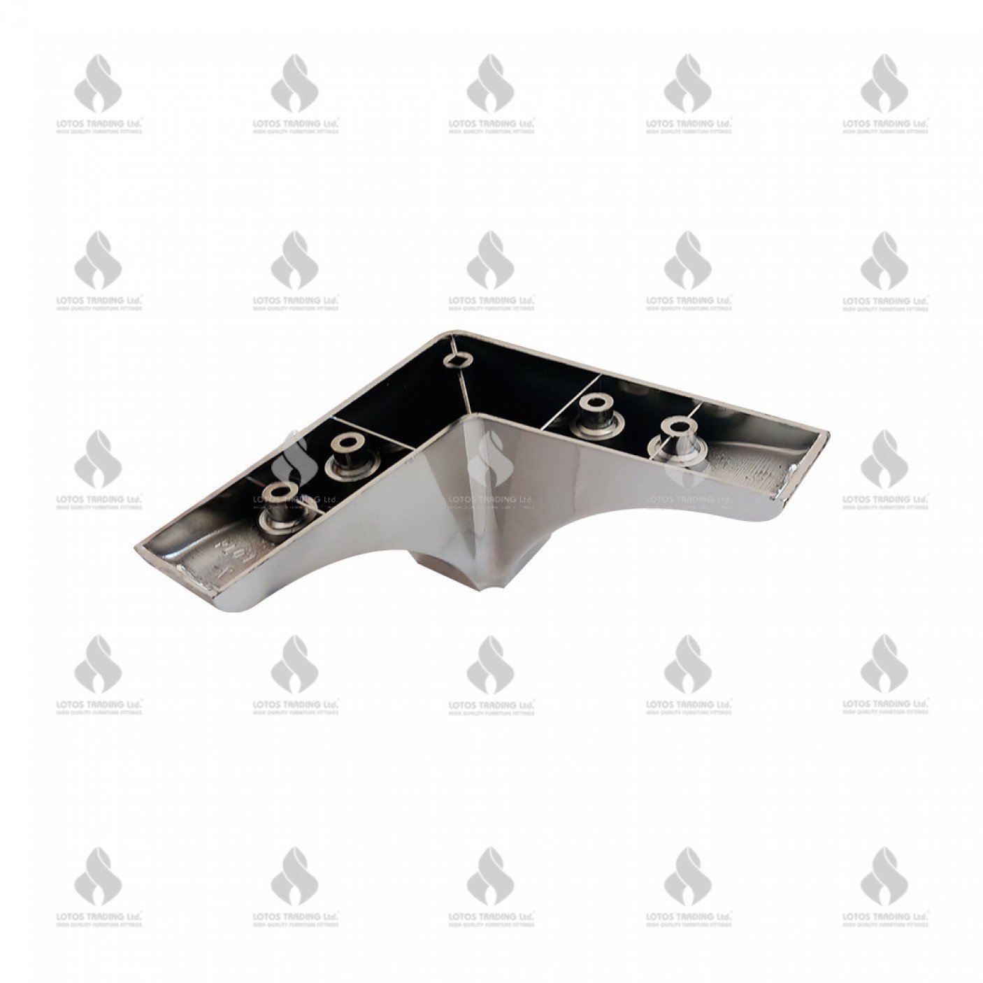 RAPID sofa leg 100mm. Chrome 12L.054.10 - Plastic base legs Lotos