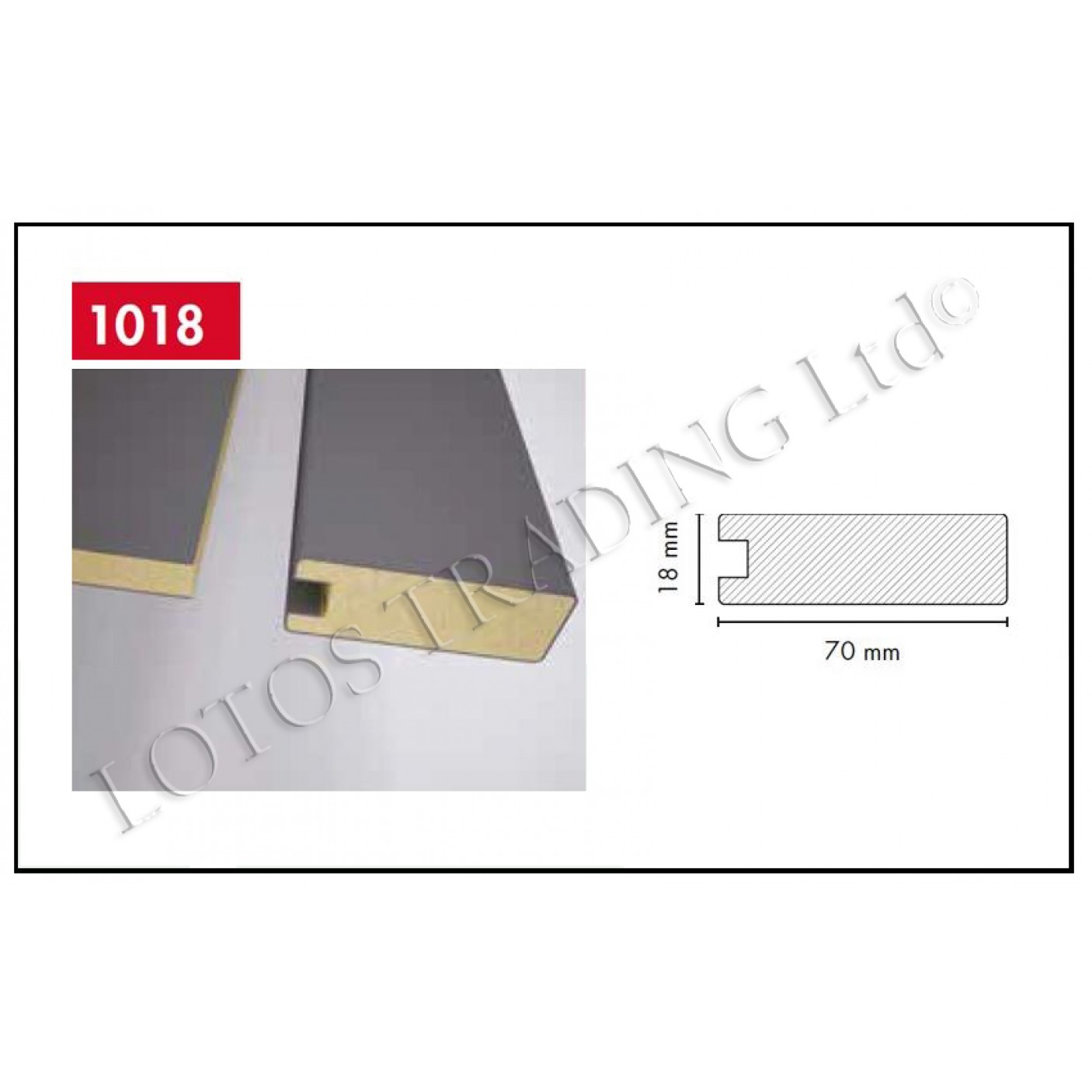 AGT MDF profile - 1018 33L.1018. - PVC and MDF Mouldings Lotos Tr