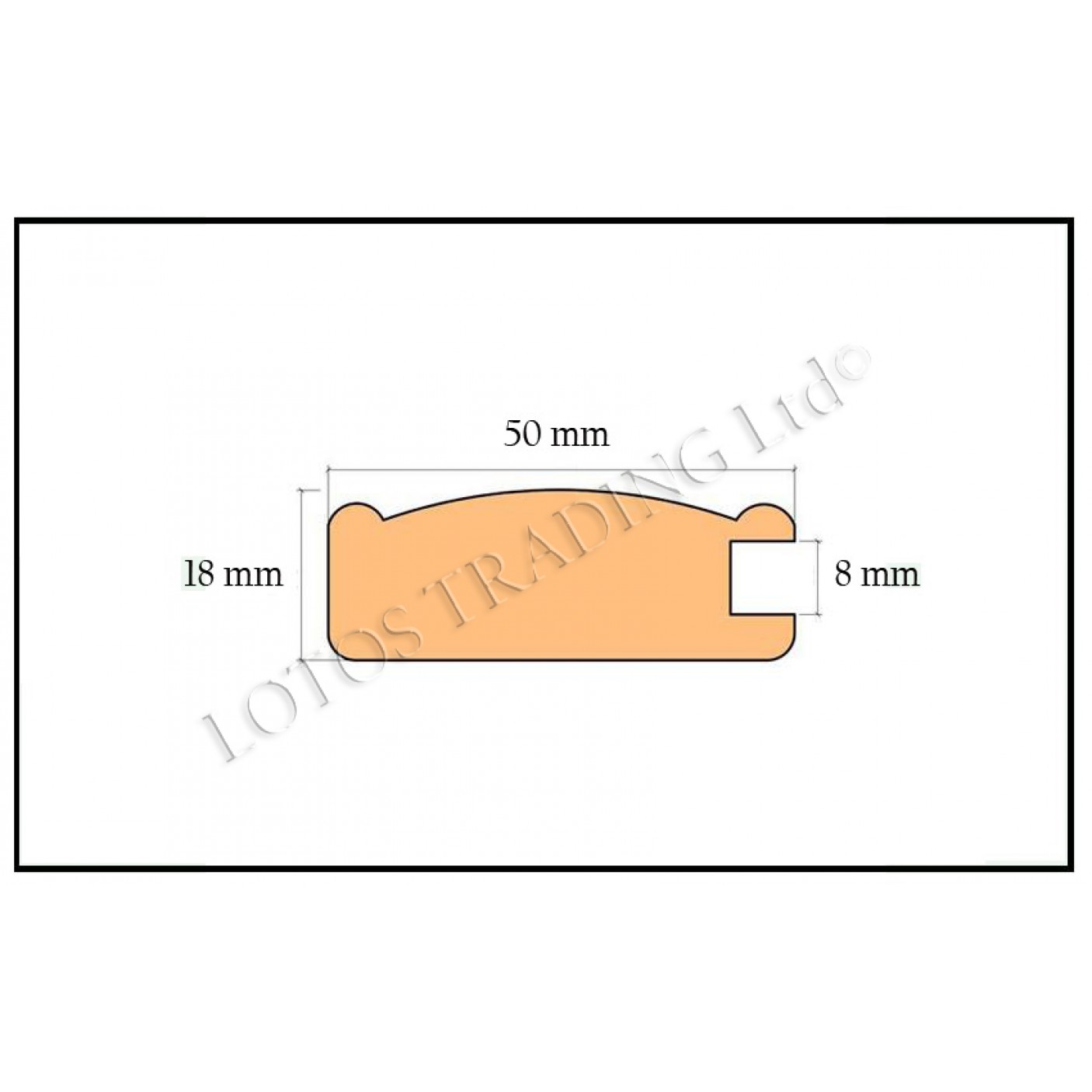 AGT MDF profile - 1037 33L.1037. - PVC and MDF Mouldings Lotos Tr