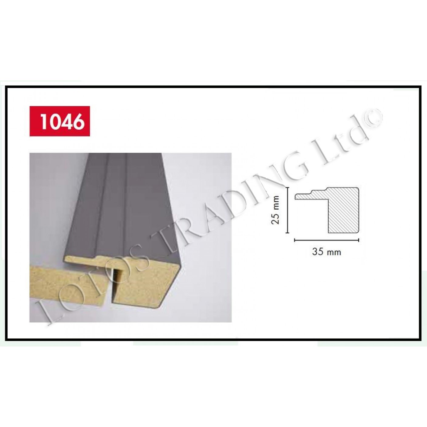 AGT MDF profile - 1046 33L.1046. - PVC and MDF Mouldings Lotos Tr