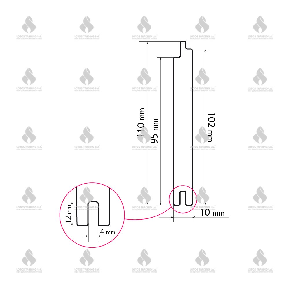 MDF profile - Arkopa, white. 33L.501.01 - PVC and MDF Mouldings L