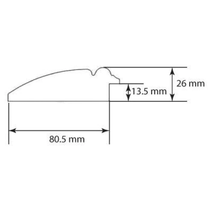 Профил RCK80-06 33L.133.10 - ПВЦ и МДФ Профили Лотос Трейдинг